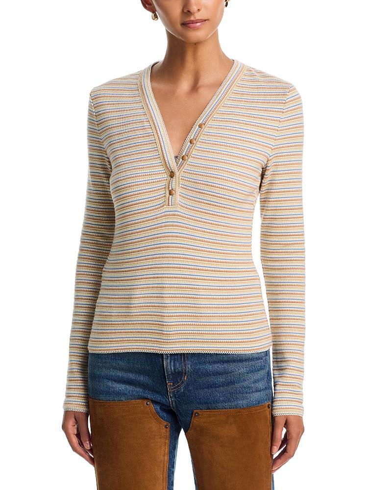 VERONICA BEARD VERONICA BEARD Striped Henley Top